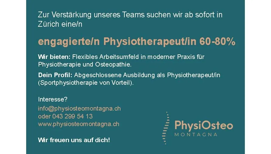 Stellenbörse | Physioswiss